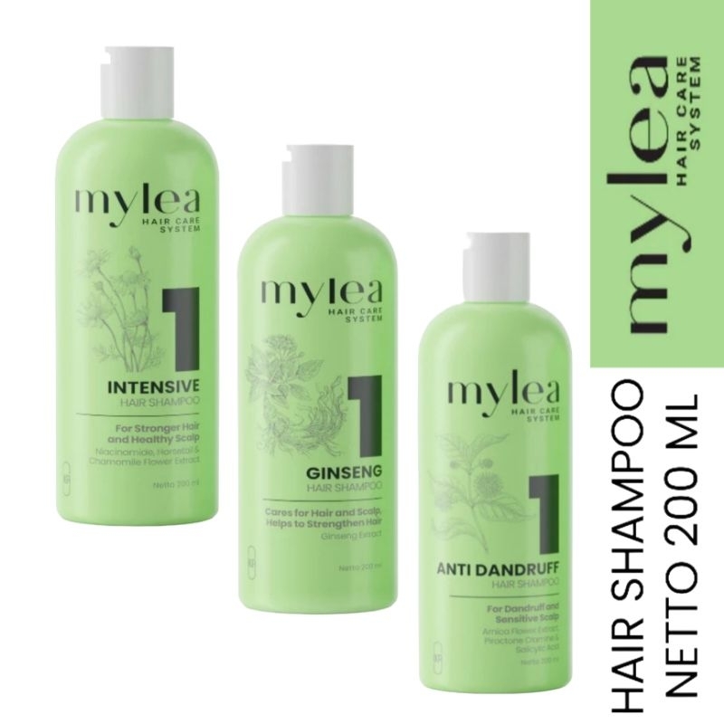 Jual MYLEA SHAMPOO Intensive / Ginseng / Antidandruff 200 ML | Shopee ...