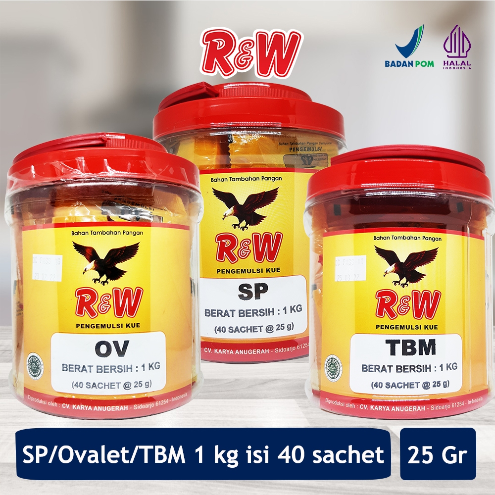 Jual Emulsifier SP Ovalet TBM Pengemulsi Pelembut Pengembang Kue Roti ...