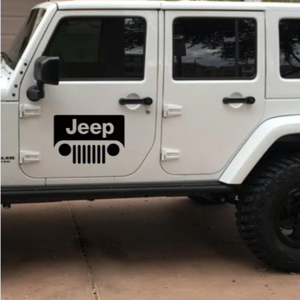 Jual Cutting Sticker Pintu Mobil JEEP 50 Cm Stiker Mobil Keren | Shopee ...