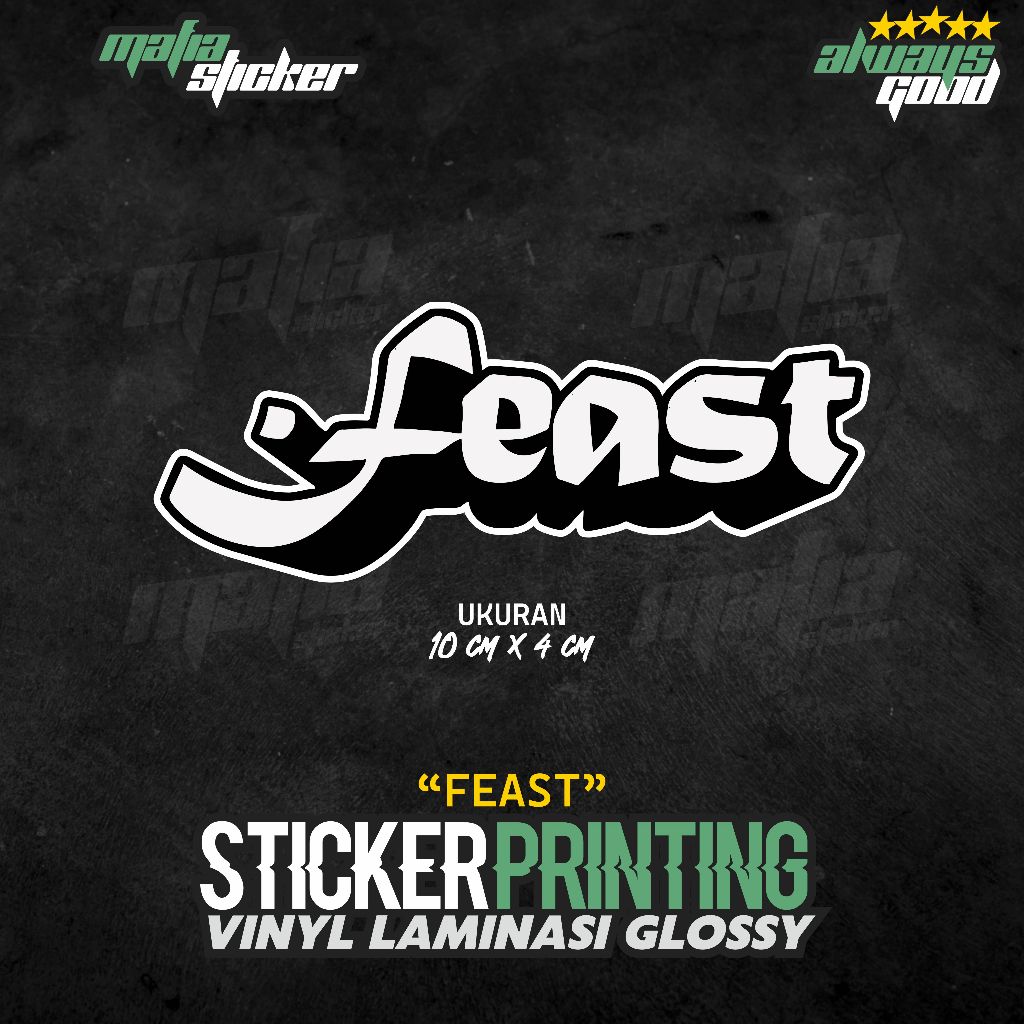Jual STICKER/STIKER PRINT CUT FEAST | STIKER BAND INDIE LOCAL INDONESIA ...