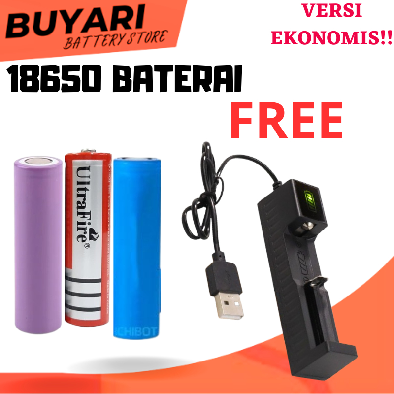 Jual VARIASI 18650 BATERAI SENTER - BATERAI KIPAS ANGIN PORTABLE MINI ...