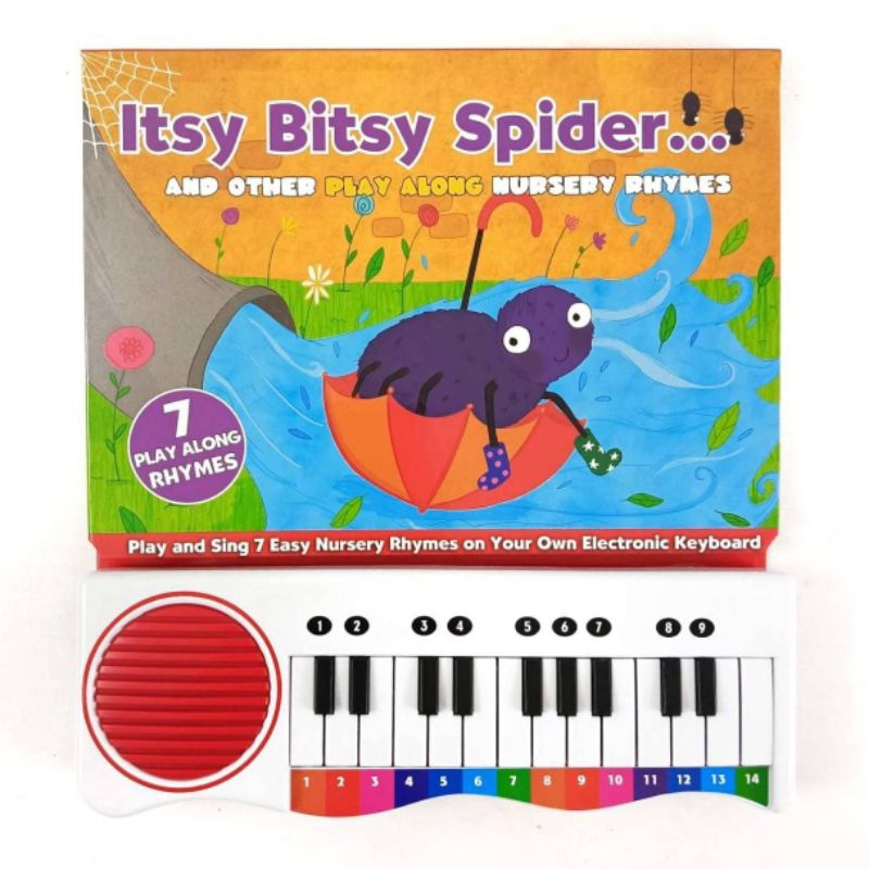Jual KEYBOARD BOOK Itsy Bitsy Spider and Other Play Along Nursery ...