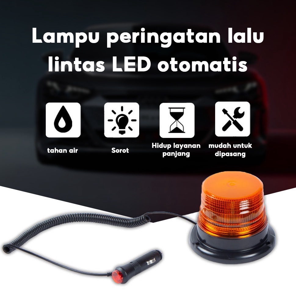 Jual LAMPU EMERGENCY ROTARY LED BLITZ FLASH 12V24V KODE V4A6 | Shopee ...