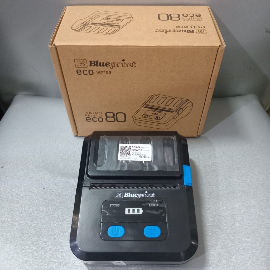 Jual Portable Printer Bluetooth Thermal BluePrint ECO80 Wireless BP ECO ...