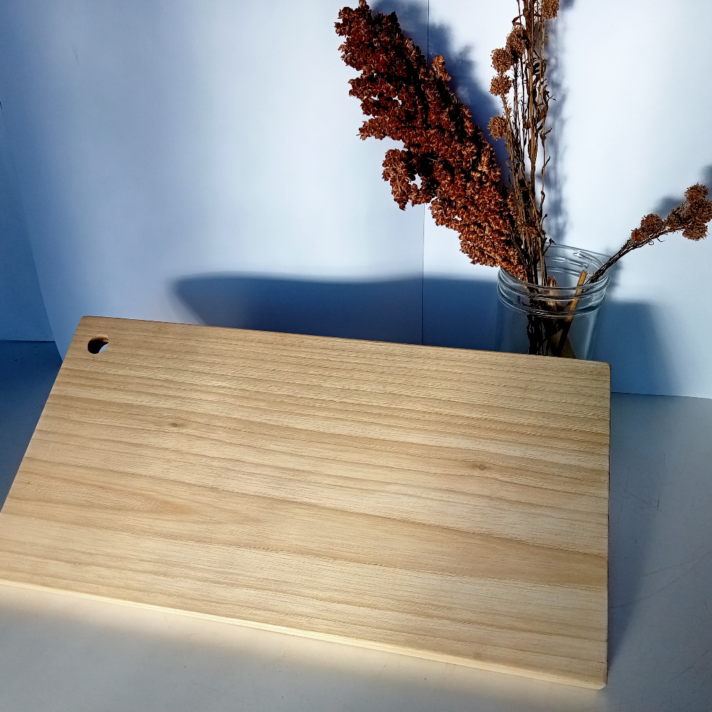 Jual Talenan Kayu Besar 16 x 32 cm Model Kotak Polos kayu Sungkai Tanpa ...