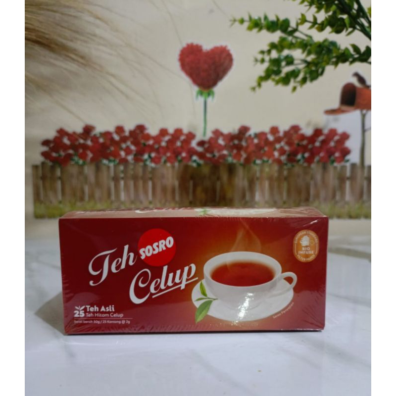 Jual Teh Celup Sosro isi 25 bag Teh Hitam Celup | Shopee Indonesia