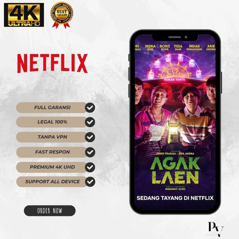 Jual NETFLX PREMIUM ACCOUNT 4K UHD GARANSI 100% TANPA VPN | Shopee ...