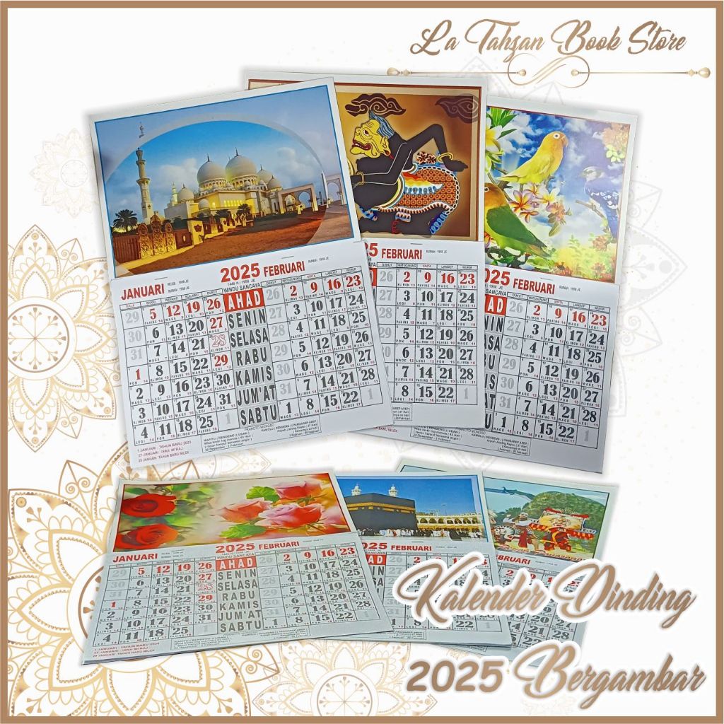Jual Kalender 2025 Kalender Dinding 2025 Kalender Wuku Kecil UK 39x28cm | Shopee Indonesia