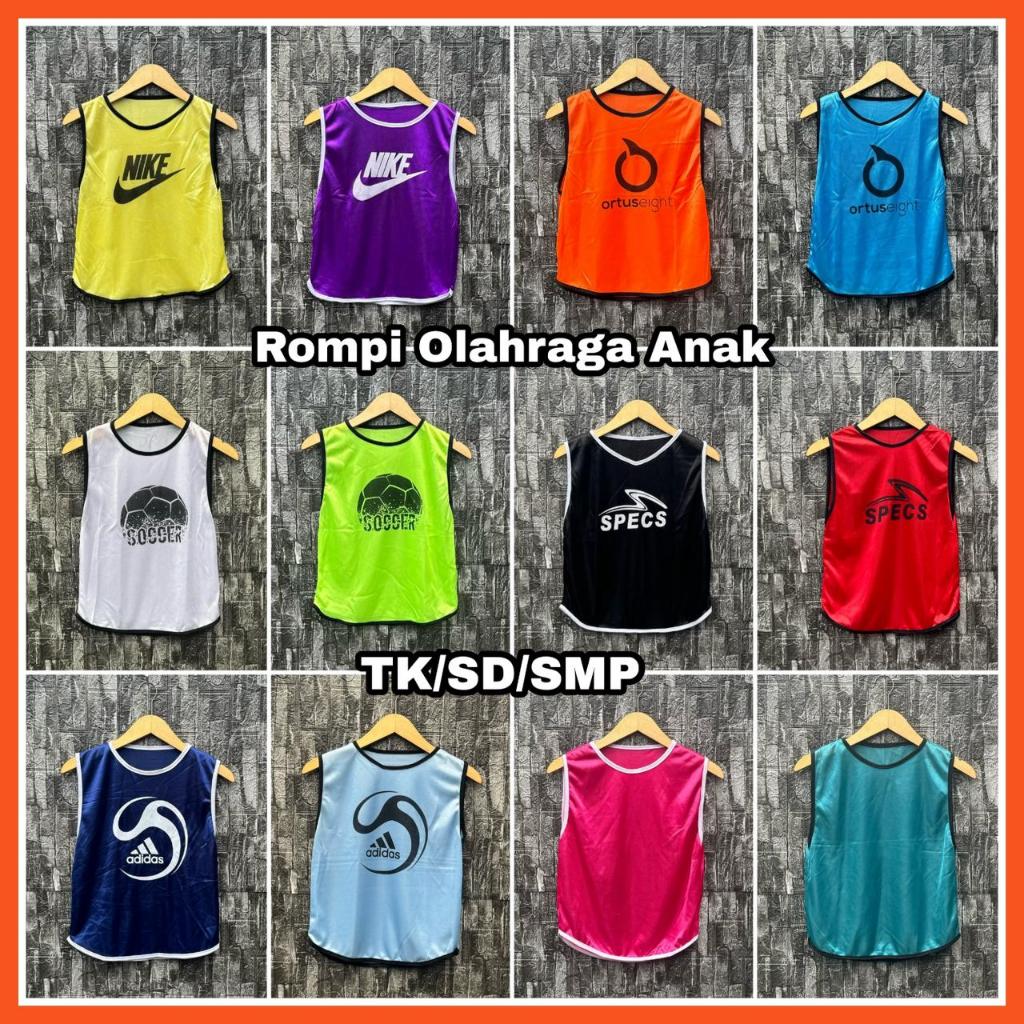 Jual Rompi bola junior u5-15 tahun/ rompi futsal anak anak / rompi ...