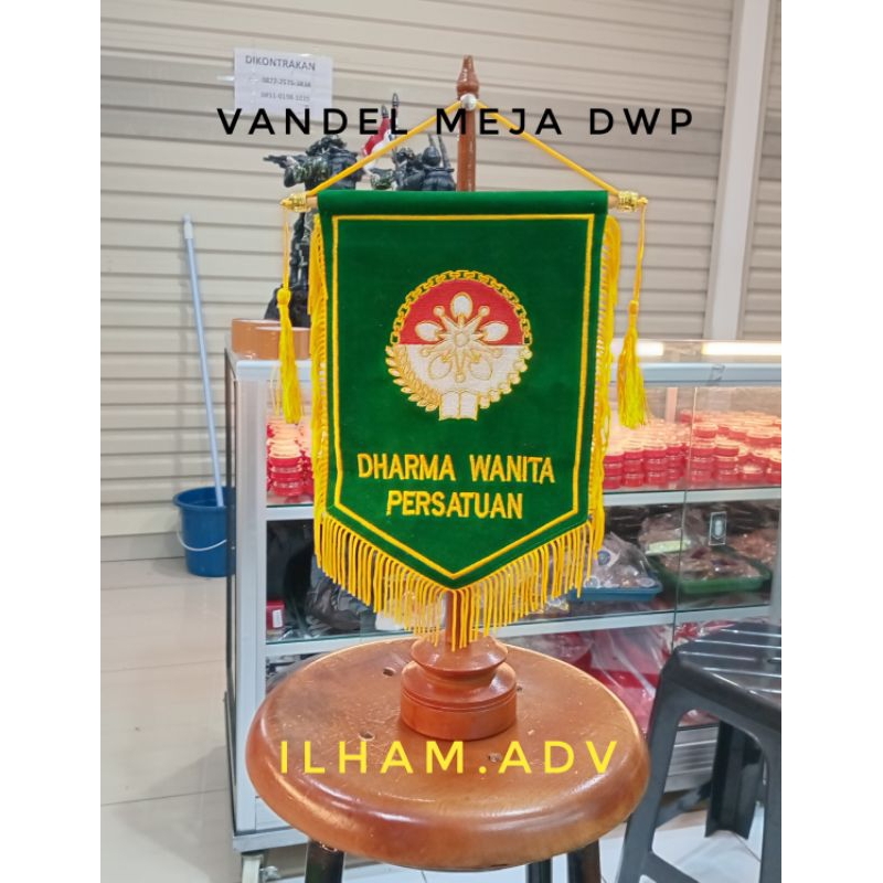 Jual Bendera vandel meja DWP vandel meja dharma wanita persatuan set ...
