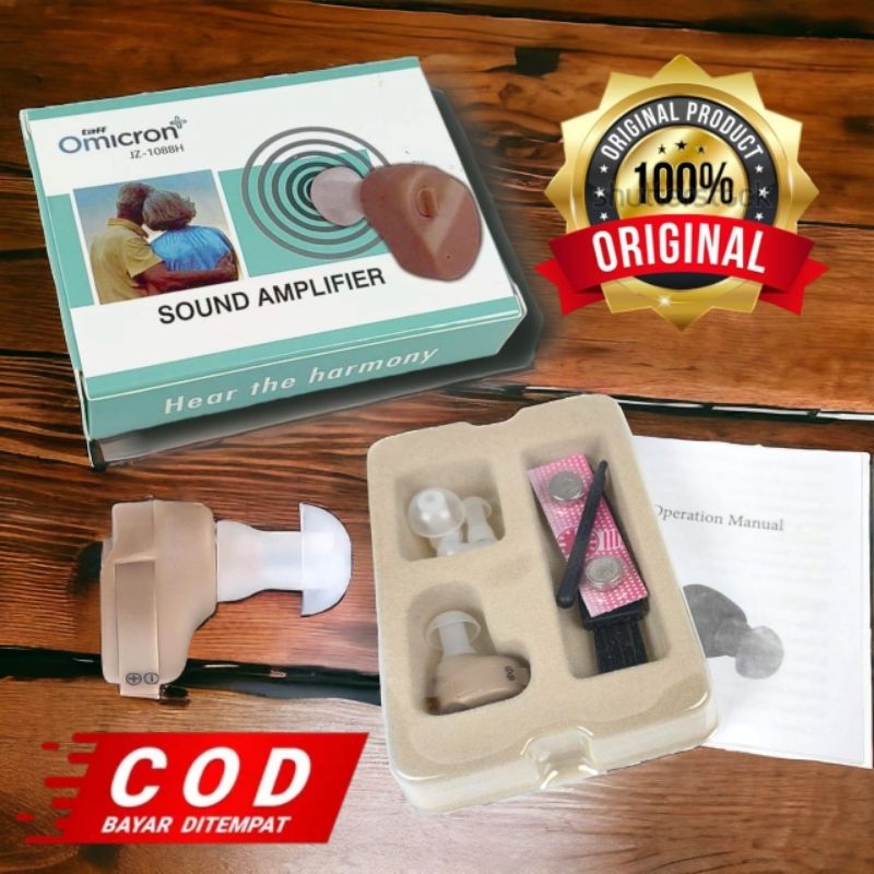 Jual Alat Pendengaran Telinga Orang Tua Orang Tuli Model K80 Original Model Baterai | Shopee ...