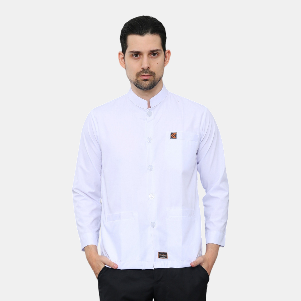Jual BAJU KOKO PUTIH POLOS DEWASA KHAIBAR KOKO HAIBAH HABAIB HABIB ...