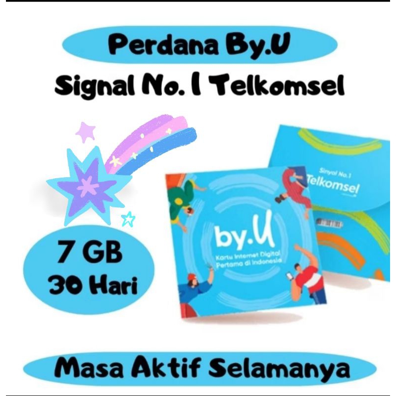 Jual KARTU SIM CARD BYU 7GB TELKOMSEL (PO) | Shopee Indonesia