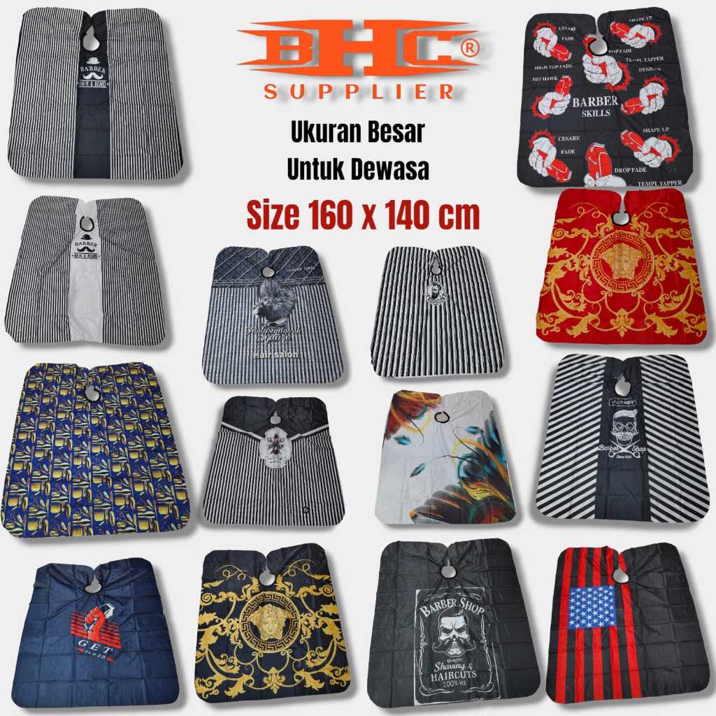 Jual kain pangkas rambut barbershop barber salon kip kep kap cape cukur ...