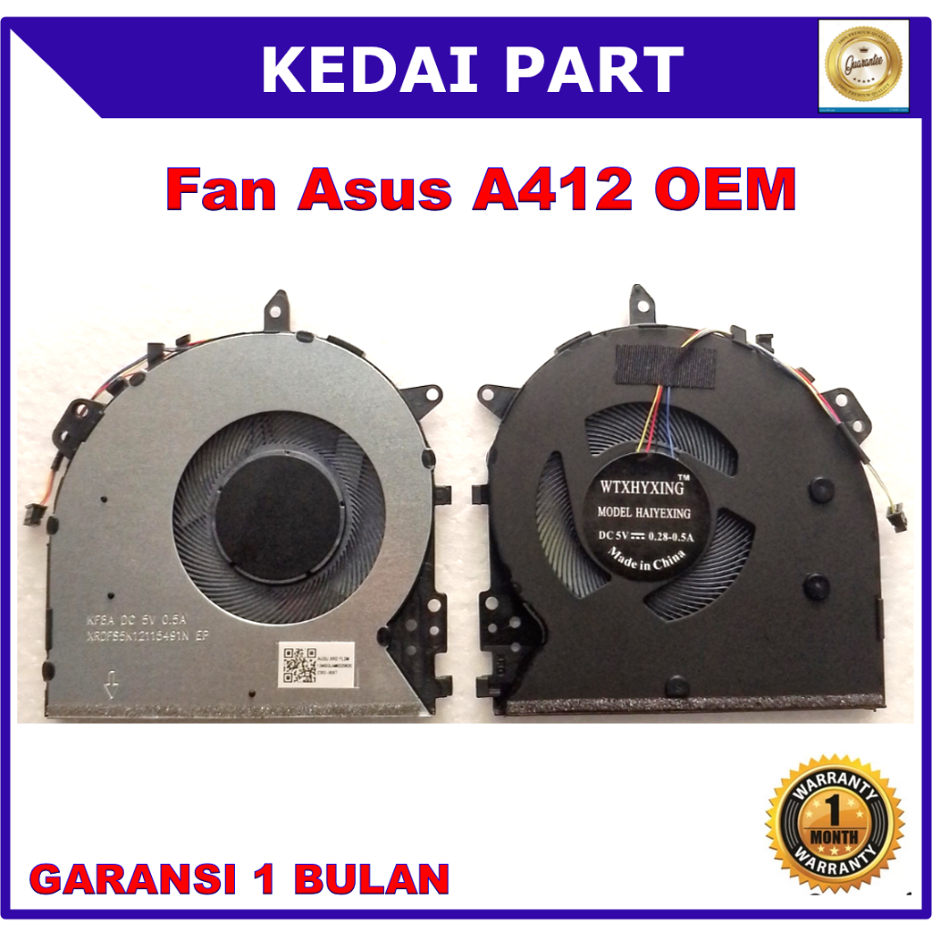 Jual Fan Asus Vivobook X412 A412D A412DA A412DK A412F A412FA A412FJ ...