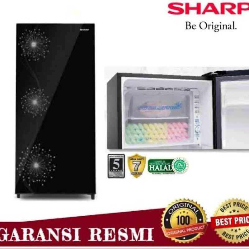 Jual Kulkas 1 pintu double freezer sharp sj-x197wdw kulkas sharp 1 ...