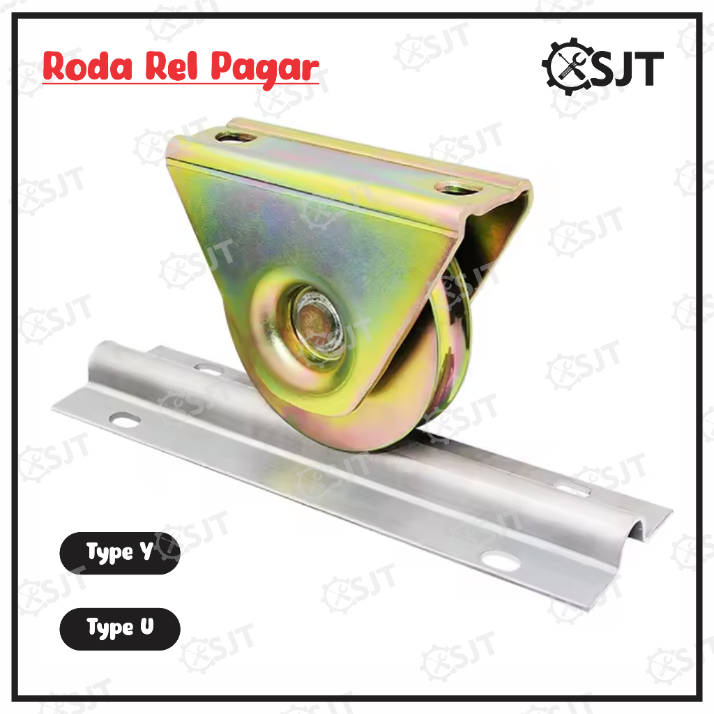 Jual SJT - Roda Pagar Rel Model U V/Y 50mm 60mm 70mm / Roda Pintu ...