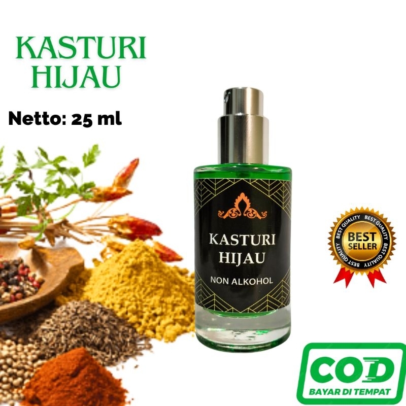 Jual Parfum Kasturi Hijau Minyak Wangi Arab Saudi Murni Non Alkohol ...