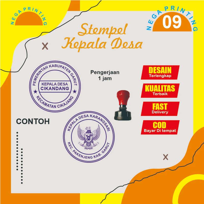 Jual STEMPEL KEPALA DESA / KELURAHAN / RT RW / KECAMATAN / DUSUN / LEMBAGA / INSTITUSI ...