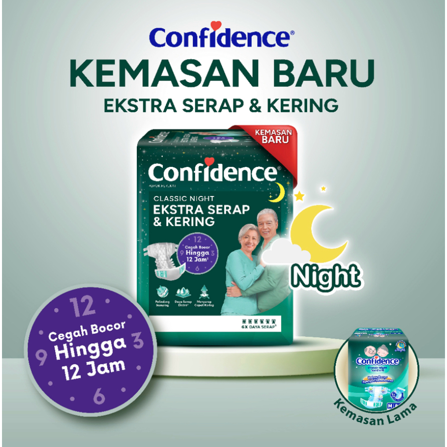 Jual CONFIDENCE ADULT CLASSIC NIGHT TAPE PEREKAT | Shopee Indonesia