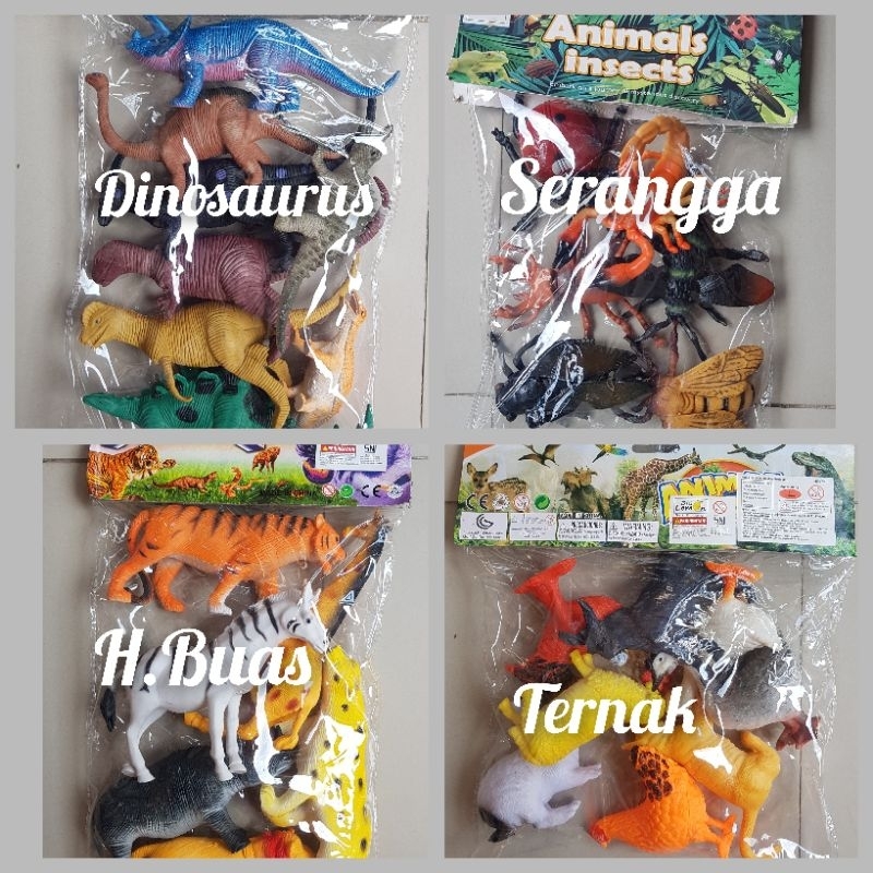 Jual Mainan Hewan Karet,Mainan Dinasaurus,Mainan Hewan Serangga,Mainan ...