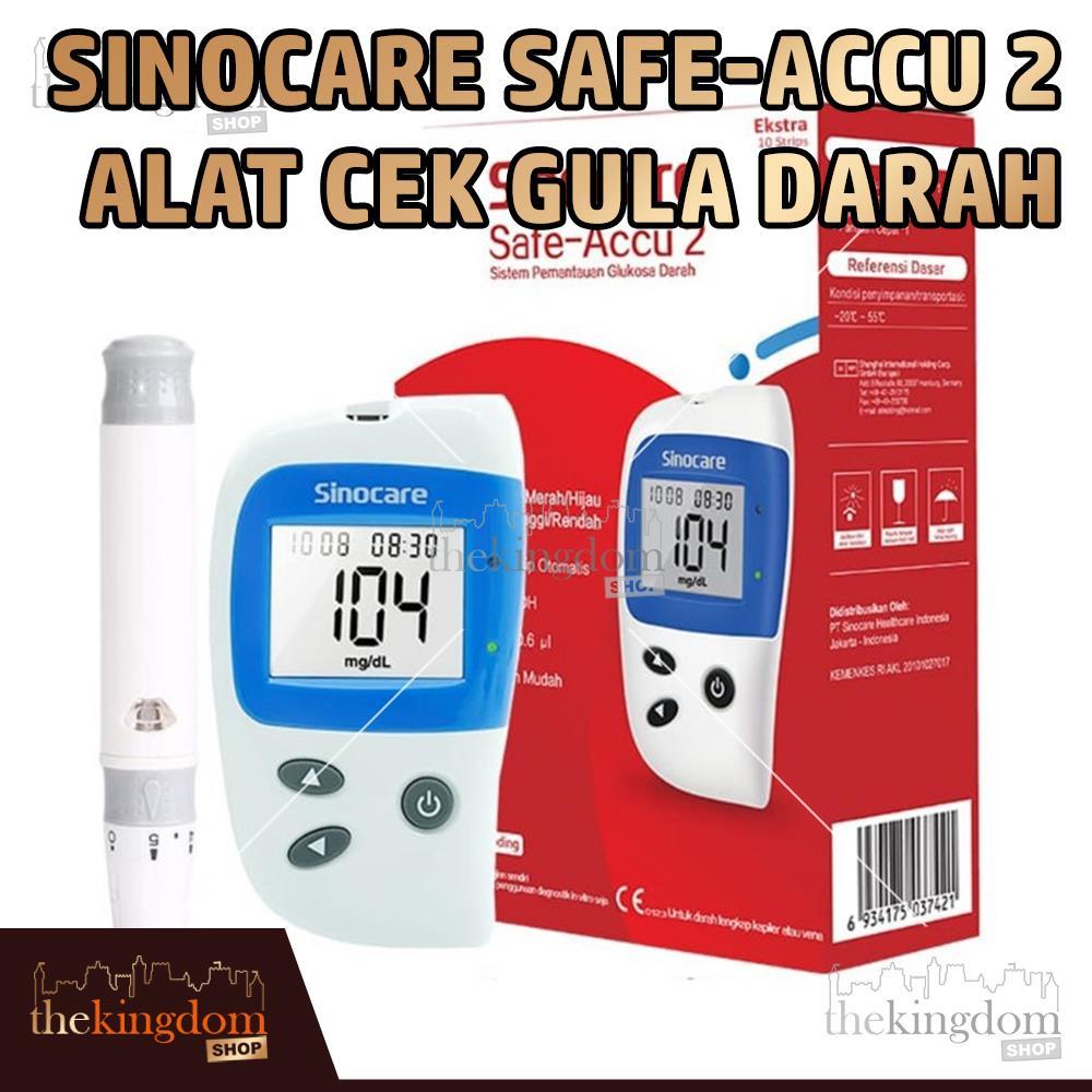 Jual Sinocare Safe-Accu 2 Alat Cek Gula Darah Glucose Test Glukosa Tes ...