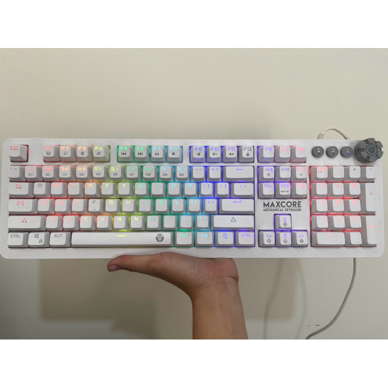 Jual Keyboard mechanical fantech maxcore MK853 white space edition ...