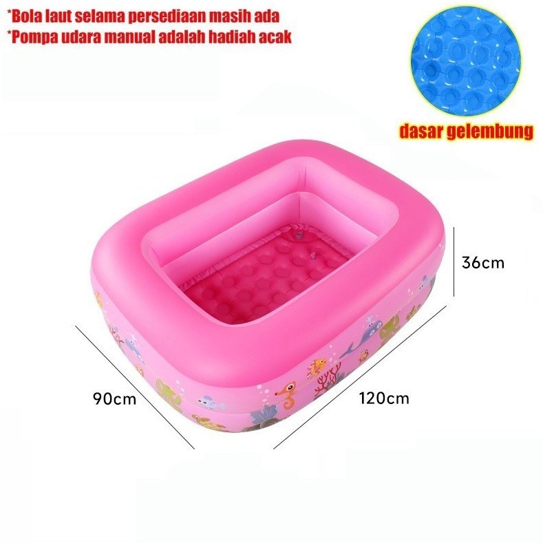 Jual 13pcs kolam renang anak jumbo petak karet bahan tebal 2M ...