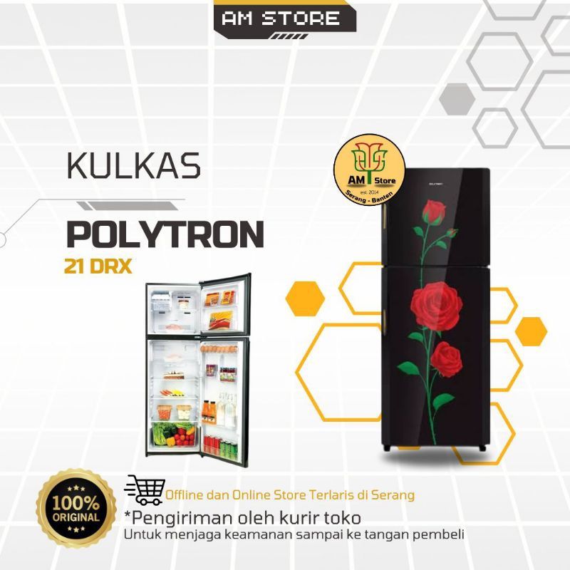 Jual Kulkas Polytron 21 DRX (2 Pintu) | Shopee Indonesia