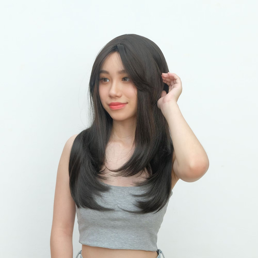 Jual WIG LAYER AIR BANGS – Rambut palsu potongan segi layer panjang 55 ...