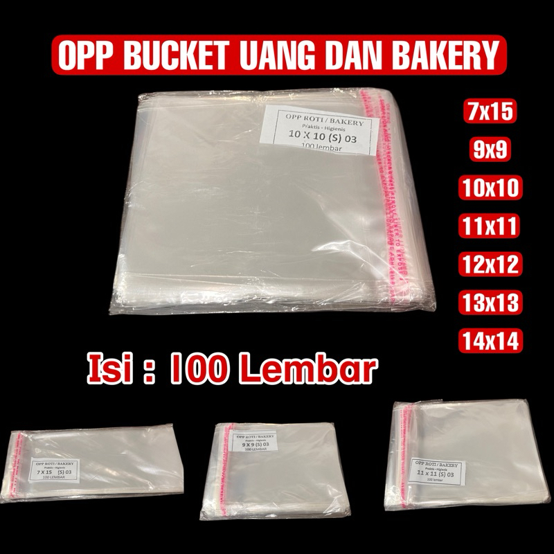 Jual Plastik Opp Roti / Plastik opp kue / Plastik Bakery/ Plastik Opp ...