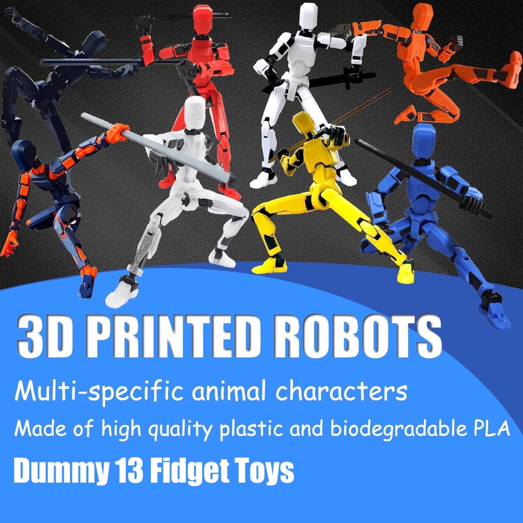Jual Mainan Dummy 13 Multi-Jointed Movable Shapeshift Robot 3D Printed ...
