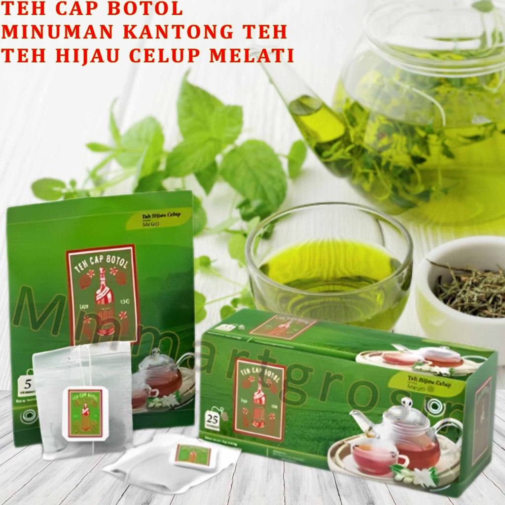 Jual Teh Cap Botol / Teh Hijau Celup Aroma Melati / Minuman Kantong Teh ...