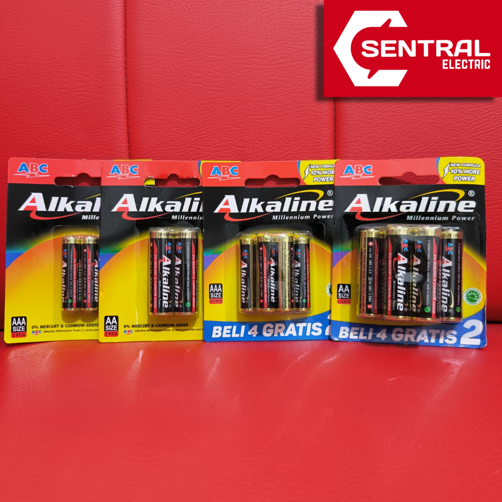 Jual BATERAI MURAH ABC ALKALINE AA A2 AAA A3 | Batrai ABC Kecil Besar ...