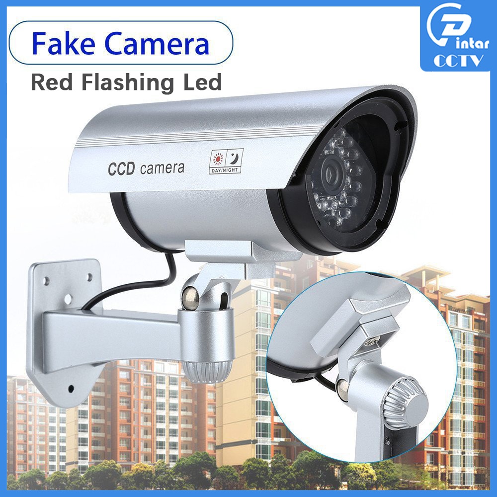 Jual Dummy Fake Camera Bullet Dummy Waterproof Camera Red Flashing Led ...