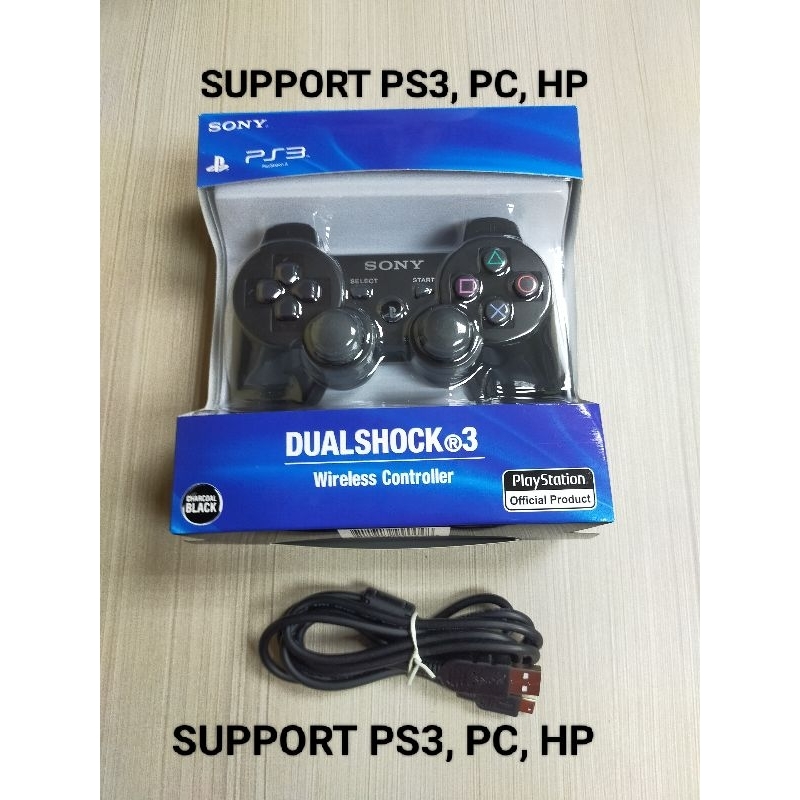 Jual STIK PS3 HITAM ORI PABRIK STICK PS3 OP WIRELESS MURAH | Shopee ...