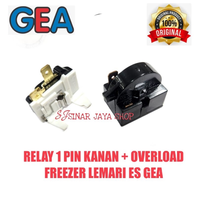 Jual Relay Ptc 1 Pin Kanan Overoad Gea Freezer / Relay Gea Showcase ...