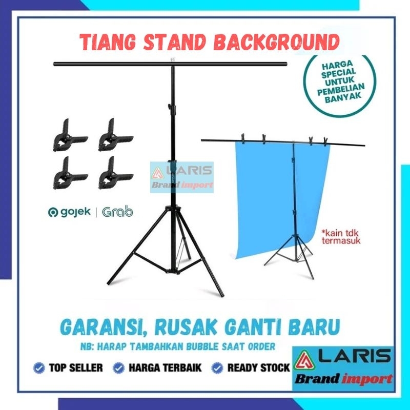 Jual Taffware T Shape Tiang Stand Background Green Screen Original T ...