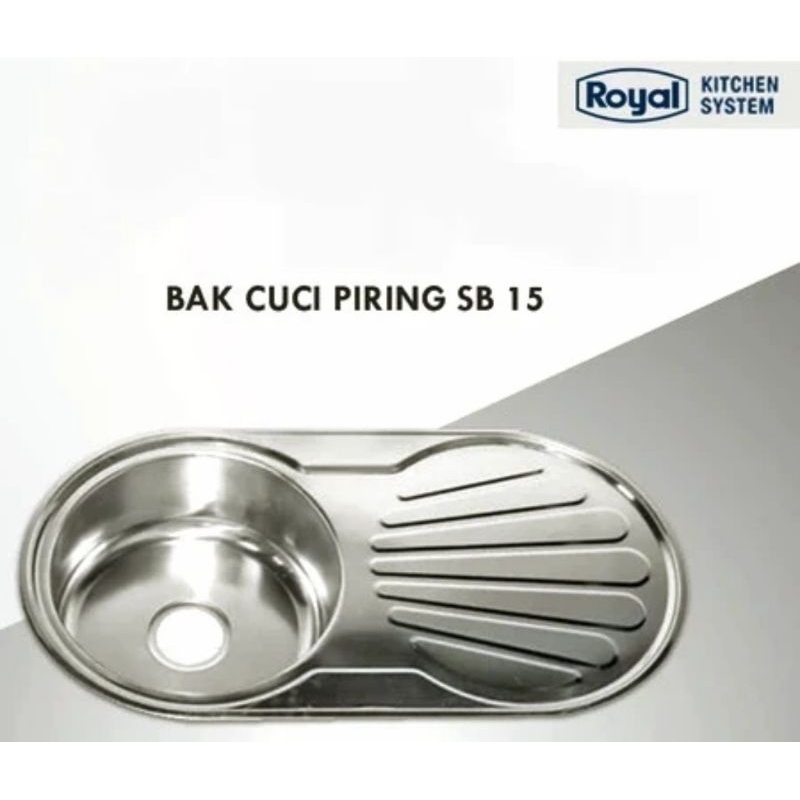 Jual PROMO TERMURAH!! KITCHEN SINK BAK CUCI PIRING STAINLESS ROYAL SB ...