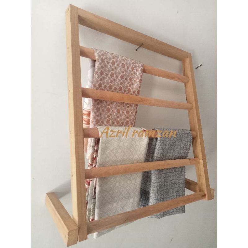 Jual Rak hijab sejadah mukena kayu susun | Shopee Indonesia