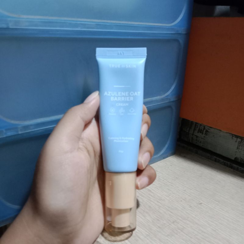 Jual preloved moisturizer true to skin azulene oat barrier cream ...