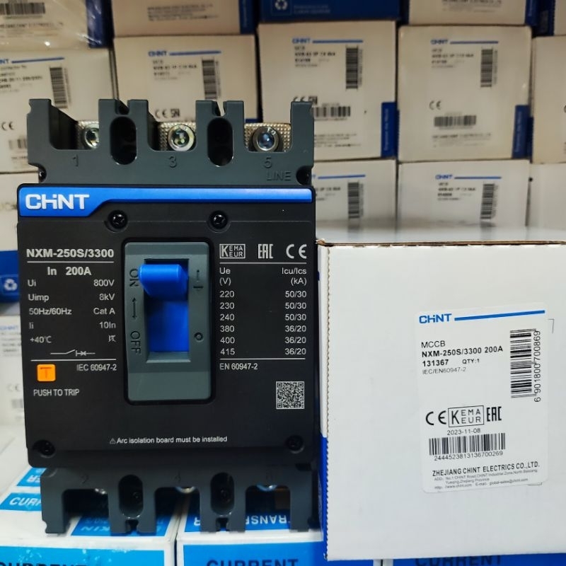 Jual MCCB CHINT NXM250S 3P 160A 180A 200A 250A 36KA Chint Electric | Shopee Indonesia