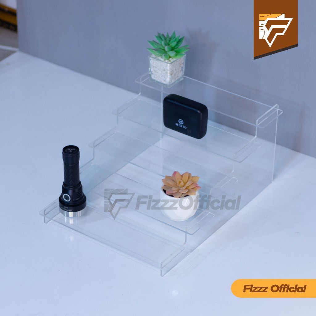 Jual Rak Display Susun 5 Tingkat Full Akrilik Transparan Serbaguna ...