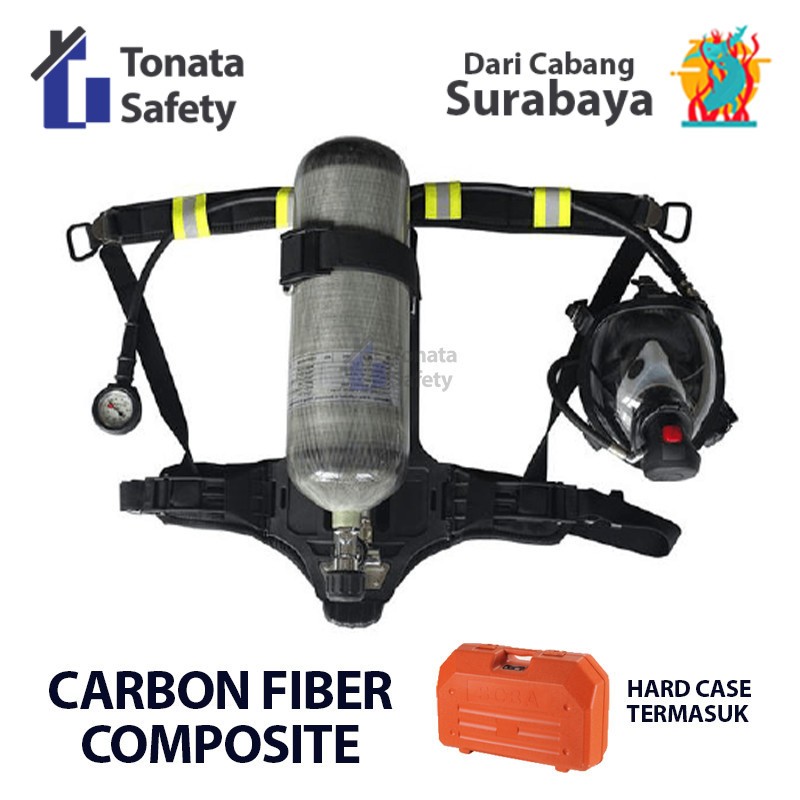 Jual SCBA Breathing Apparatus 6.8L Tonata / Carbon Fiber Composite 6.8 Ltr | Shopee Indonesia