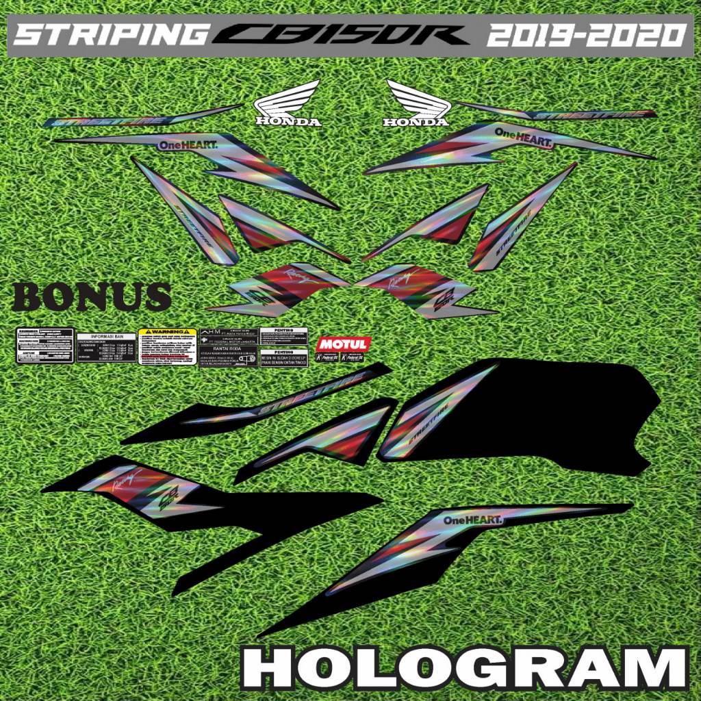 Jual HOLOGRAM STIKER STRIPING DECAL ALL NEW CB150R V3 TAHUN 2019-2020 ...