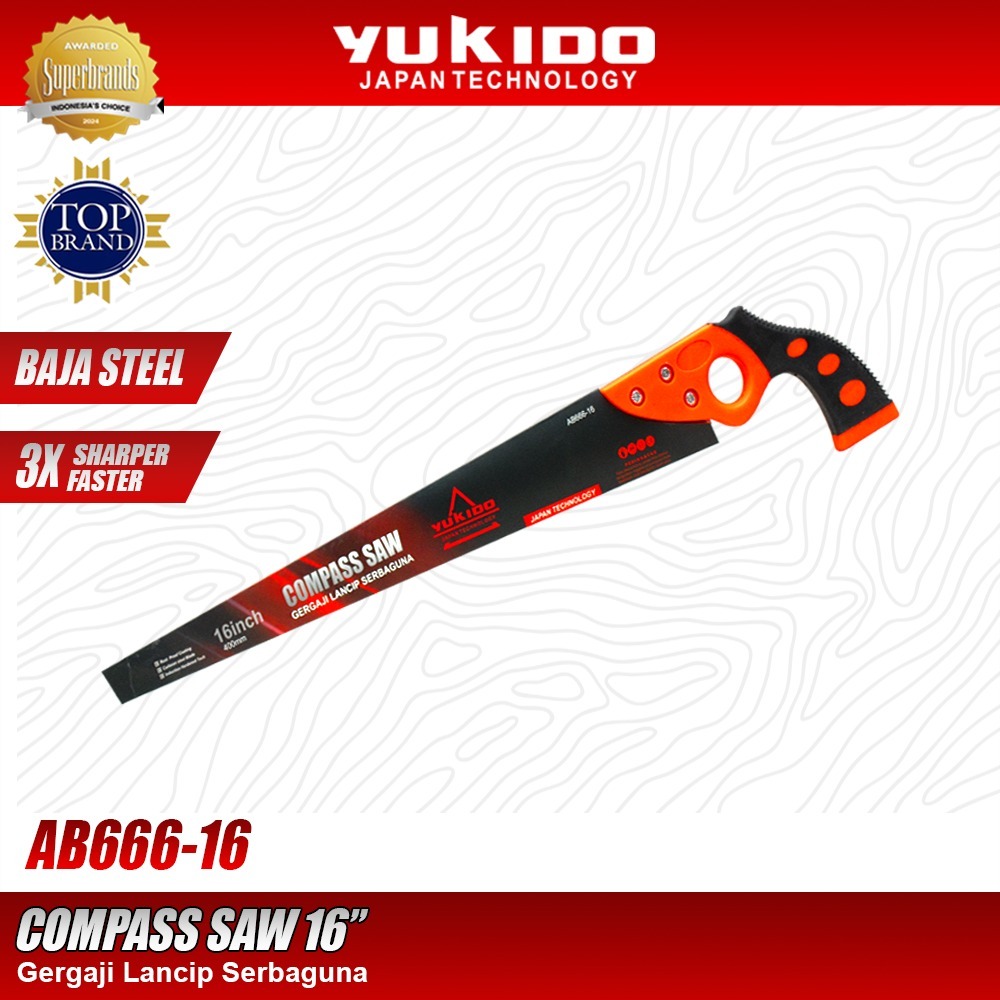 Jual Termurah!! Gergaji Kayu 16 inch - Hand Compass Saw Teflon 400mm ...