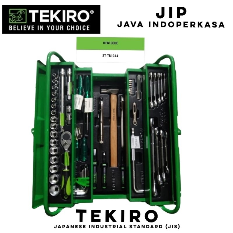 Jual TEKIRO ST-TB1944 tool box set 72 pcs tools perkakas mekanik montir bengkel | Shopee Indonesia