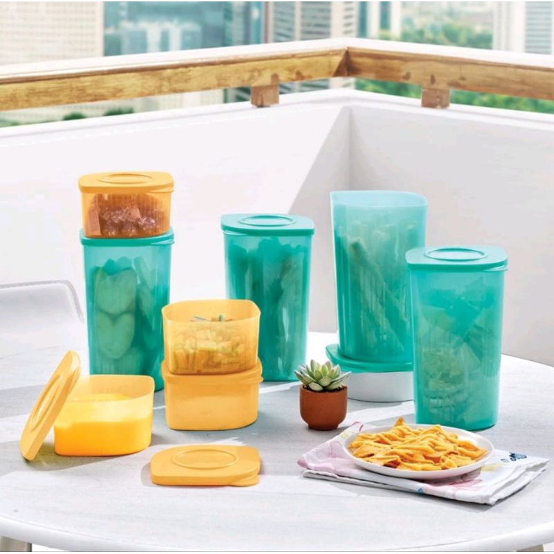 Jual Tupperware Fresh n Fancy Large n Small Set - isi 8 | Shopee Indonesia