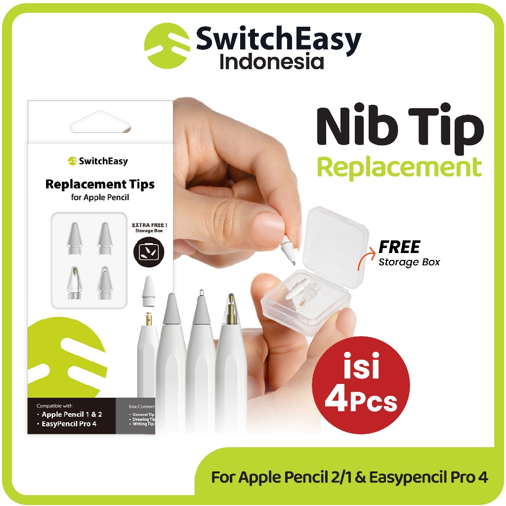 Jual SwitchEasy Replacement Tip / Nib Apple Pencil Pro / 2 / 1 ...
