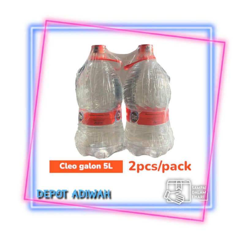 Jual Cleo galon shrink 5 Liter isi 2 galon (khusus instant express ...